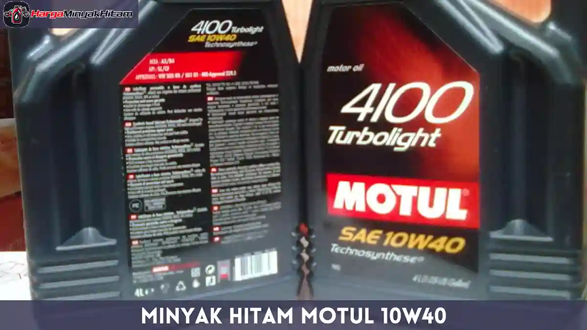 Minyak Hitam Motul 10w40 2026: Harga dan Kelebihan