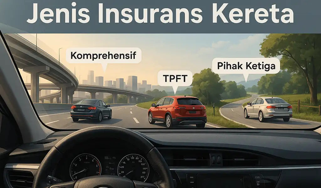 3 Jenis Insurans Kereta di Malaysia 2026